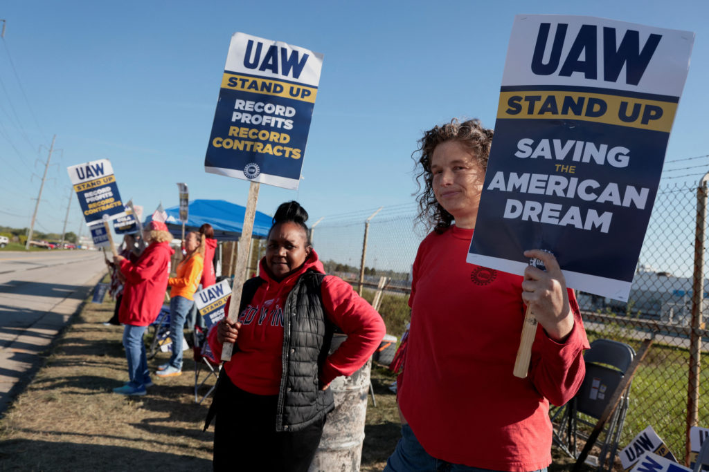 UAW strike stretches on amid warnings of more factory shutdowns | PBS News