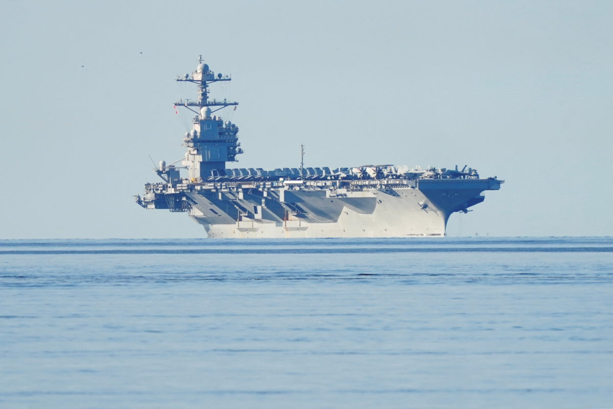 The USS Gerald R. Ford aircraft carrier is returning home after ...