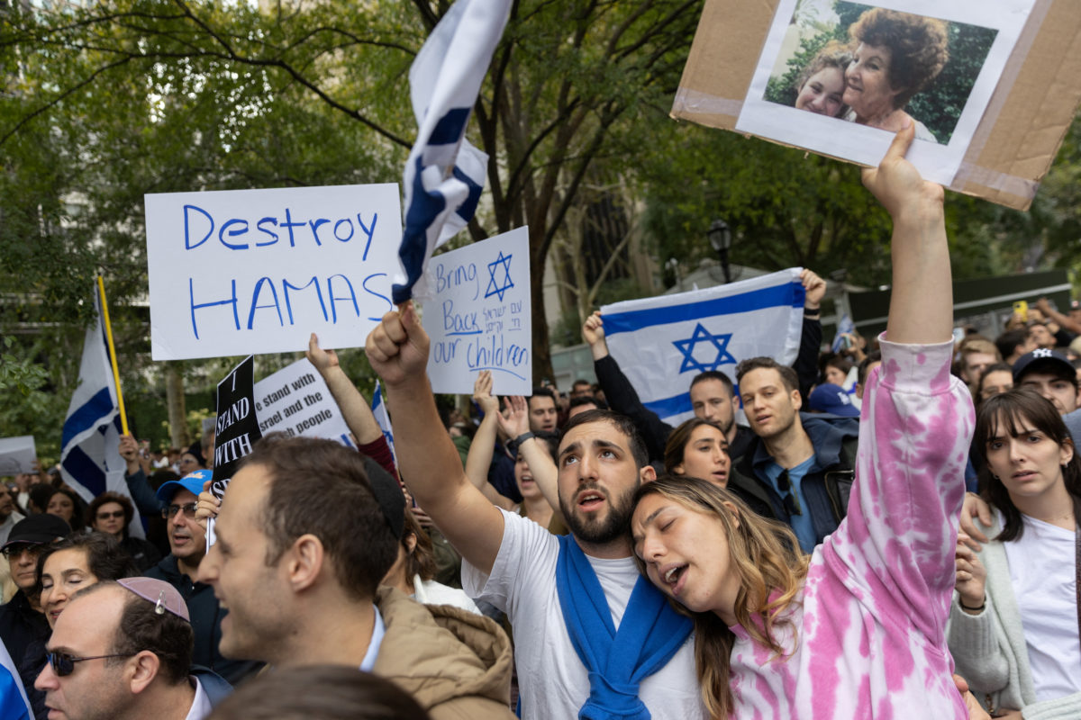 Demonstrators rally across the U.S. in response to violent conflict between Israel and Hamas ...