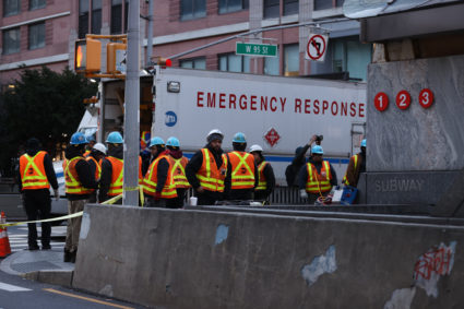 New York City subway train derails in collision with another train, injuring more than 20 people ...