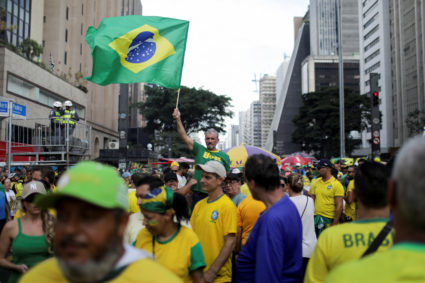 Supporters stage huge rally in Bolsonaro’s defense as he faces ...