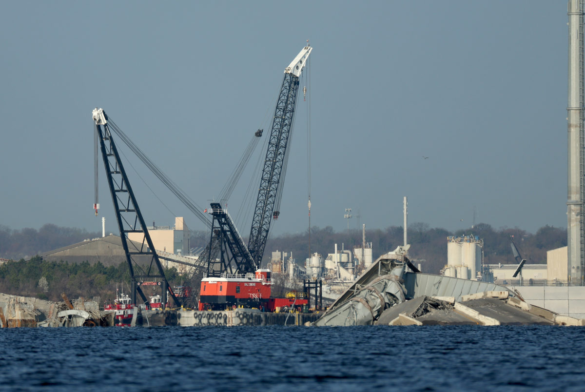 Cranes start to arrive to remove Baltimore bridge wreckage | PBS News