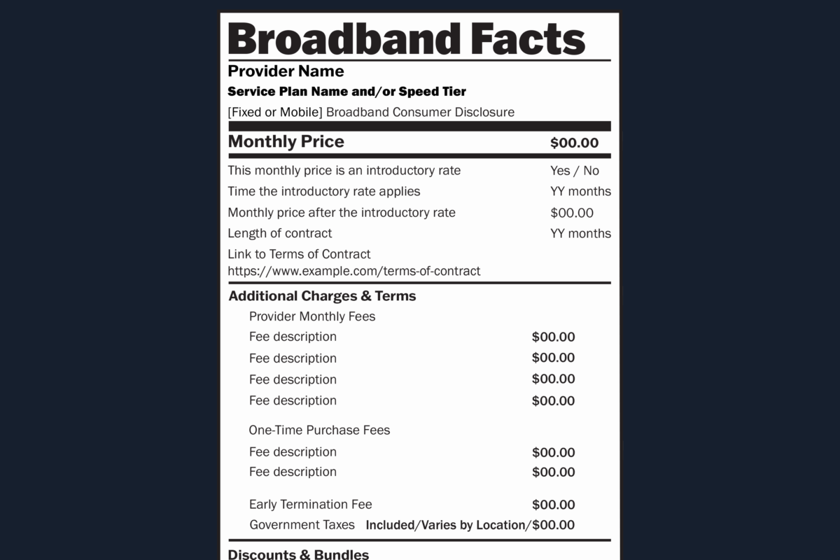 Internet providers must now be more transparent about fees, pricing ...