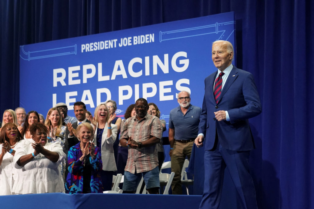 WATCH: Biden announces $3 billion investment toward replacing toxic ...