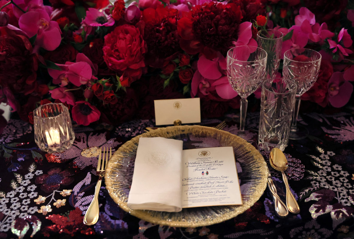PHOTOS: What’s on the menu for the White House state dinner honoring ...