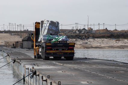 Aid delivery to Gaza from newly repaired floating pier has resumed, U.S ...