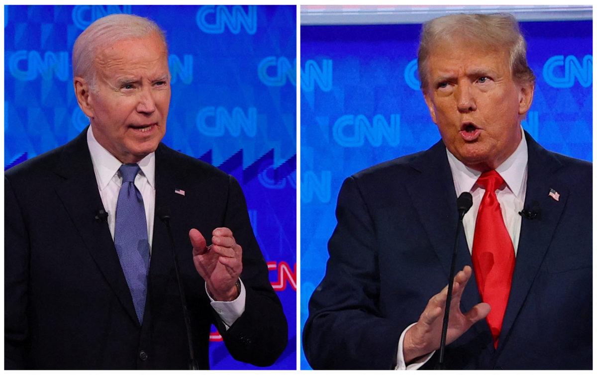 At CNN debate, Biden tries to confront Trump, who responds with ...