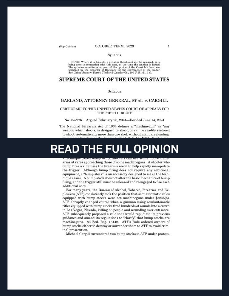 6 things to know about the Supreme Court's decision on bump stocks ...