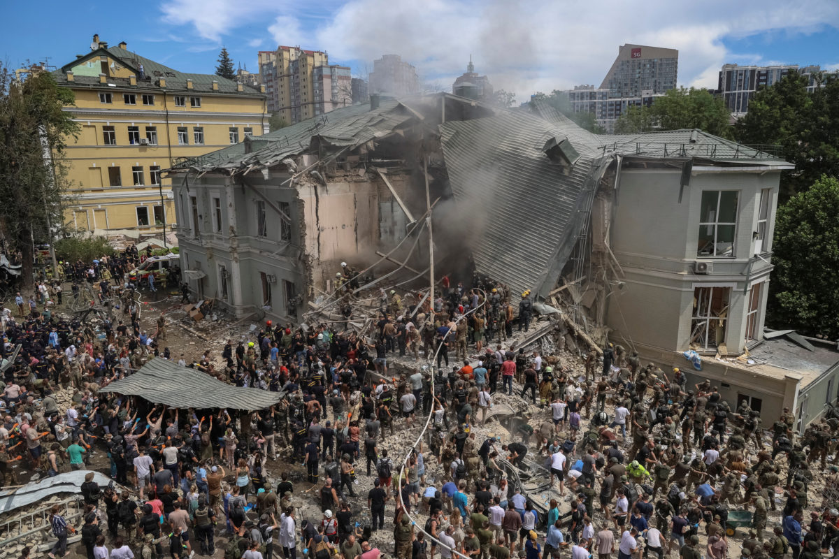 Russian missile attack hits Ukrainian children's hospital amid ...