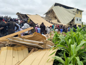 School building collapse in Nigeria caused deaths of 22 students, officials say | PBS News