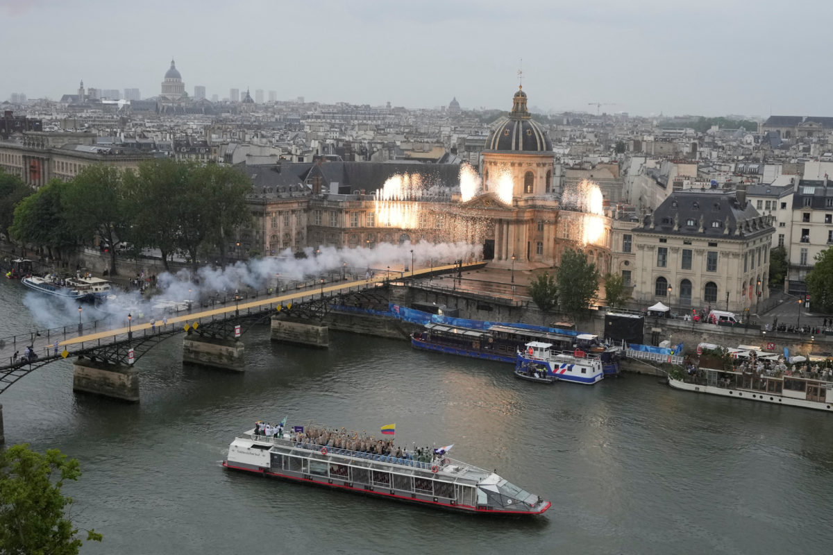 PHOTOS: Paris debuts Olympic Games with star-studded ceremony on the ...
