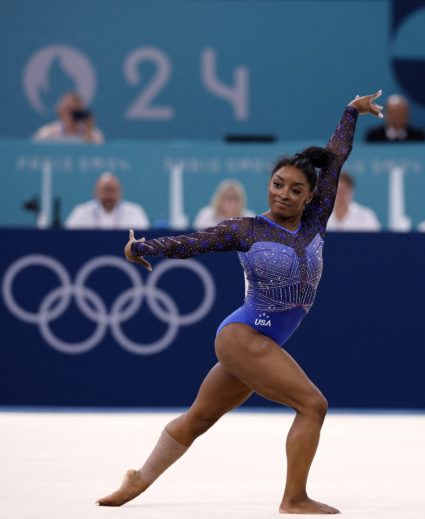 Simone Biles holds off Brazil's Rebeca Andrade to win all-around gold ...
