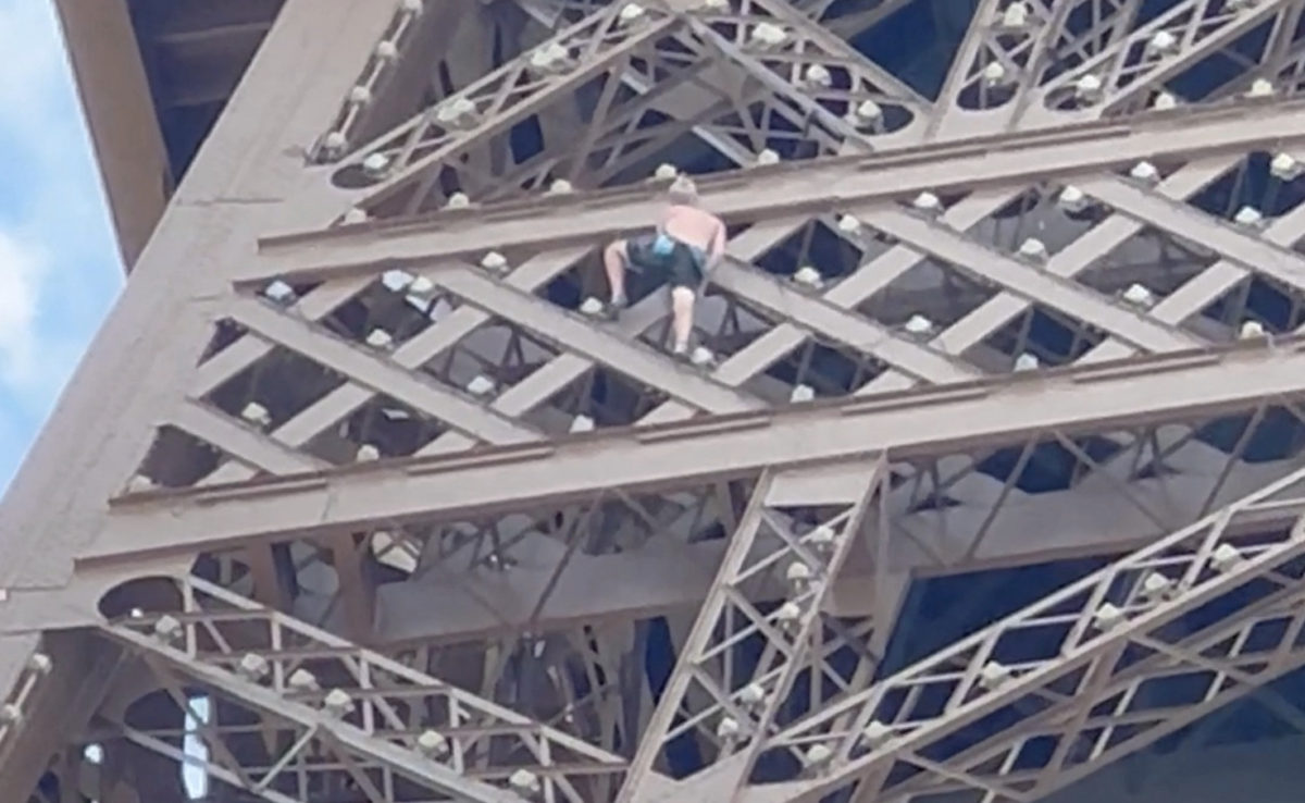 British man who climbed the Eiffel Tower on Olympics’ final day still ...
