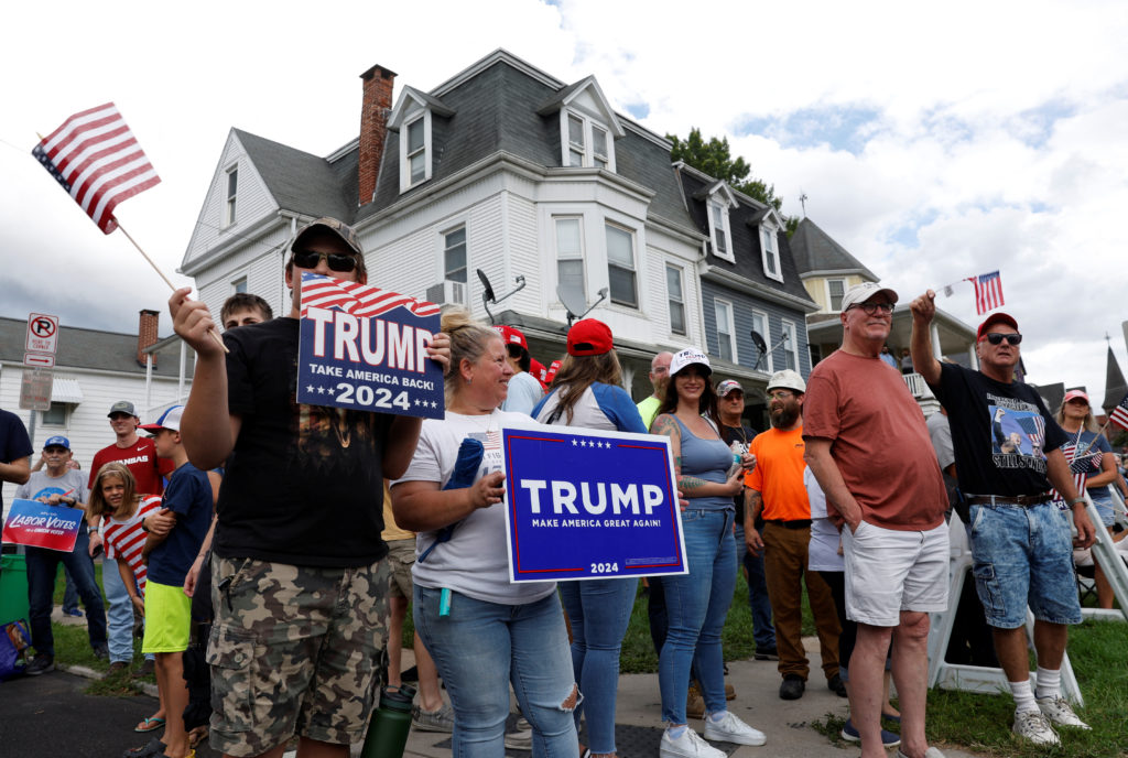 WATCH: Trump holds campaign rally in Pennsylvania as DNC opens | PBS News
