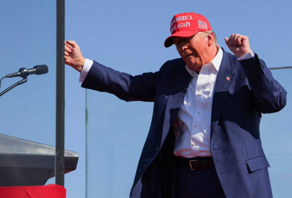 WATCH: Trump speaks at rally in North Carolina in a return to ...