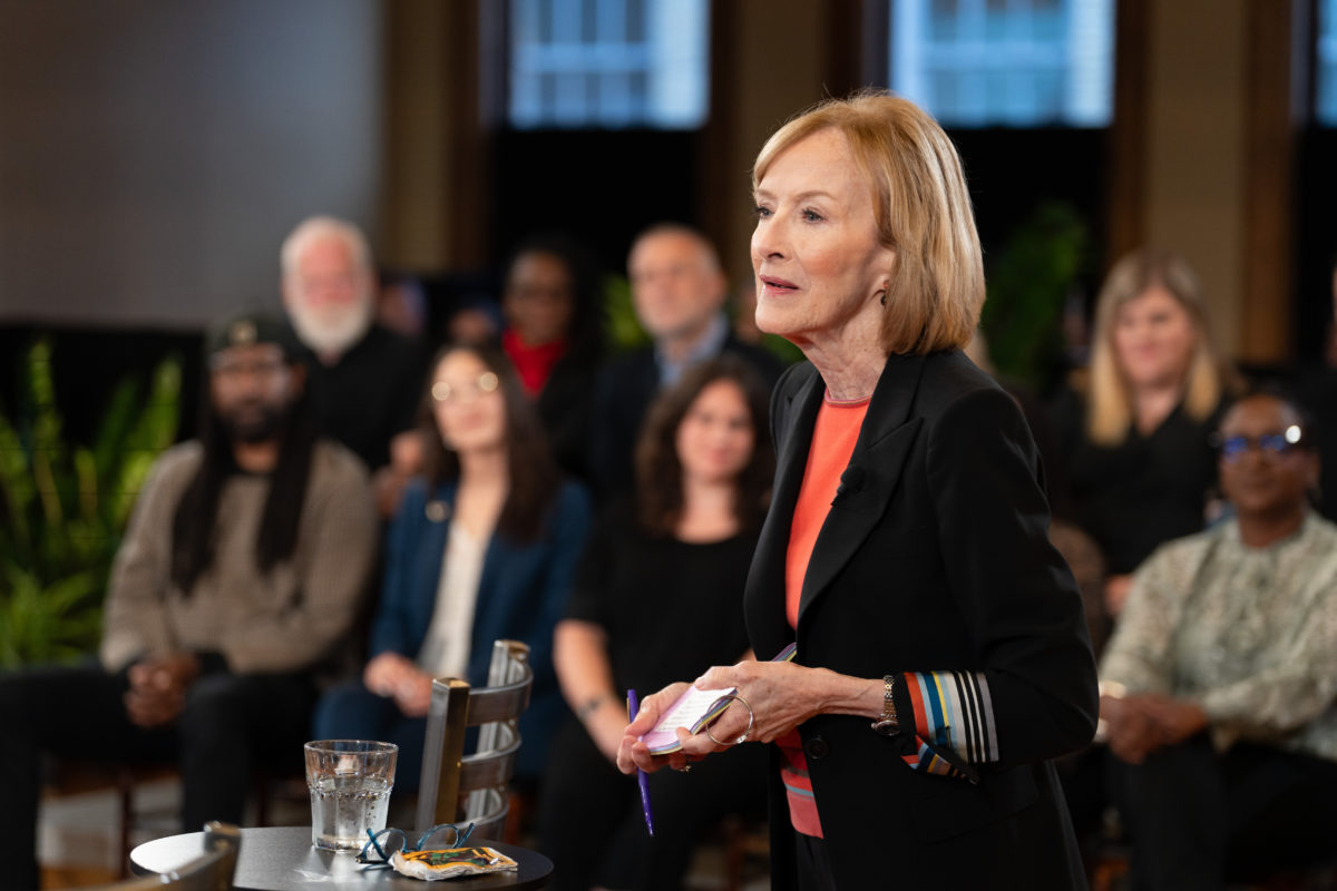 Behind the scenes of Judy Woodruff's Crossroads town hall in Milwaukee ...