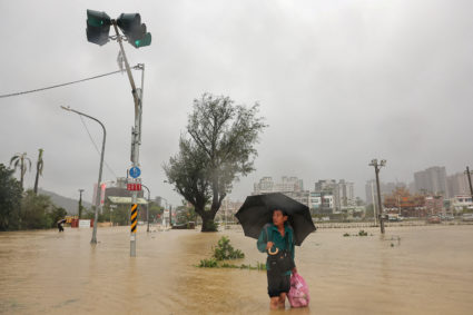 Southern Taiwan faces fierce winds and torrential rain as Typhoon ...