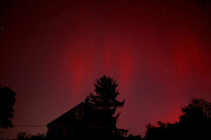Wondering why the aurora borealis was visible so far south last night ...