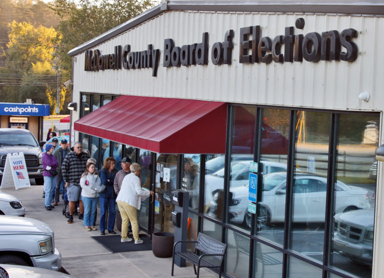 Helene’s historic destruction hasn’t stopped early voting in North ...