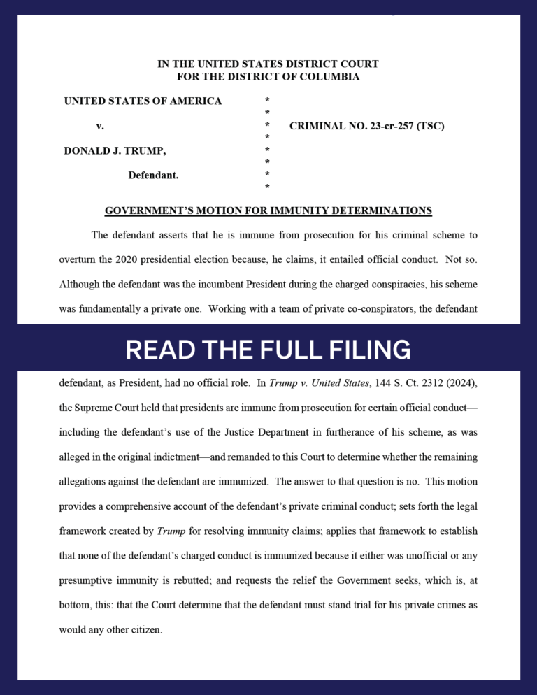 Read Jack Smith’s unsealed court filing that says Trump ‘resorted to crimes’ after 2020 election ...