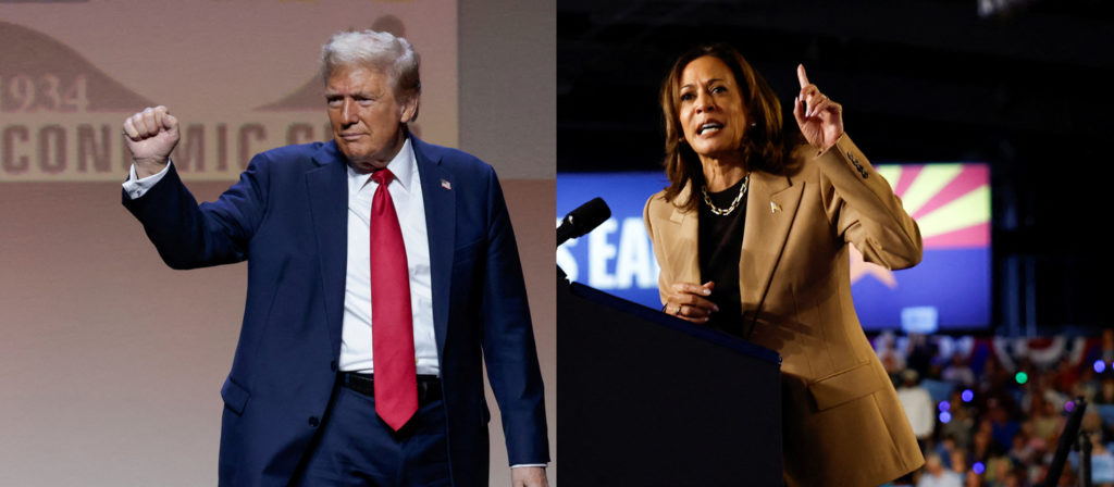 Harris courts voters from across the aisle as Trump stokes fears on ...