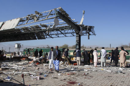 At least 26 people killed by bomb blast at southwestern Pakistan rail ...