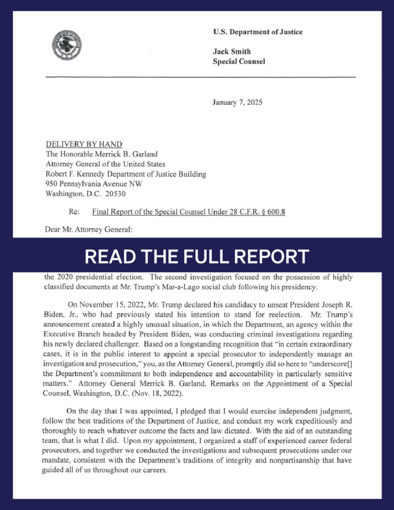 Read the full special counsel report on Trump's Jan. 6 actions | PBS News