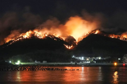 Wildfires in Japan force residents to evacuate homes in mountains | PBS ...