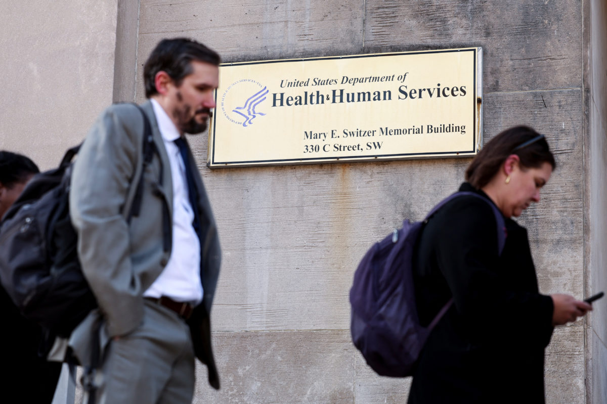PHOTOS: Hundreds of HHS employees wait in a line stretching around the ...