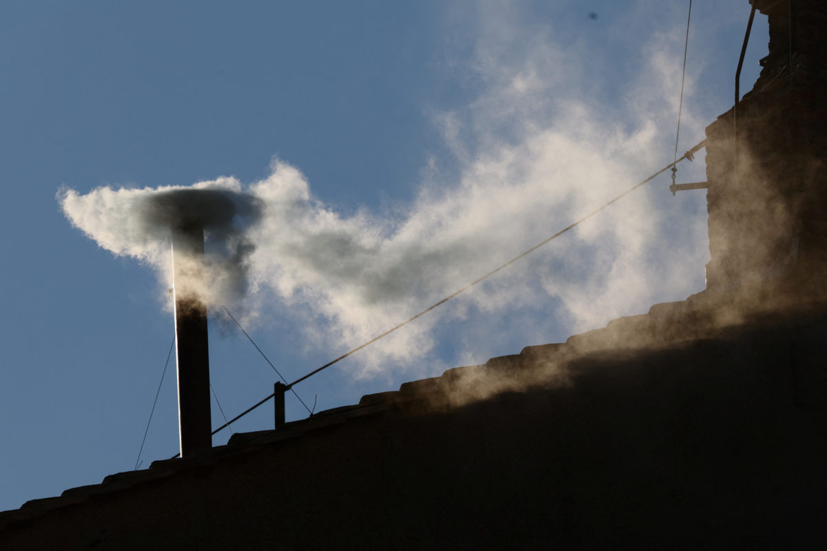New pope chosen, white smoke from Sistine Chapel signals | PBS News
