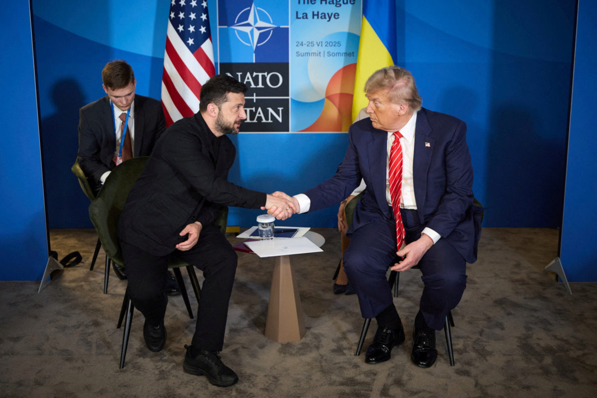 Trump meets with Zelenskyy at NATO summit, says Ukraine war is ‘a mess ...