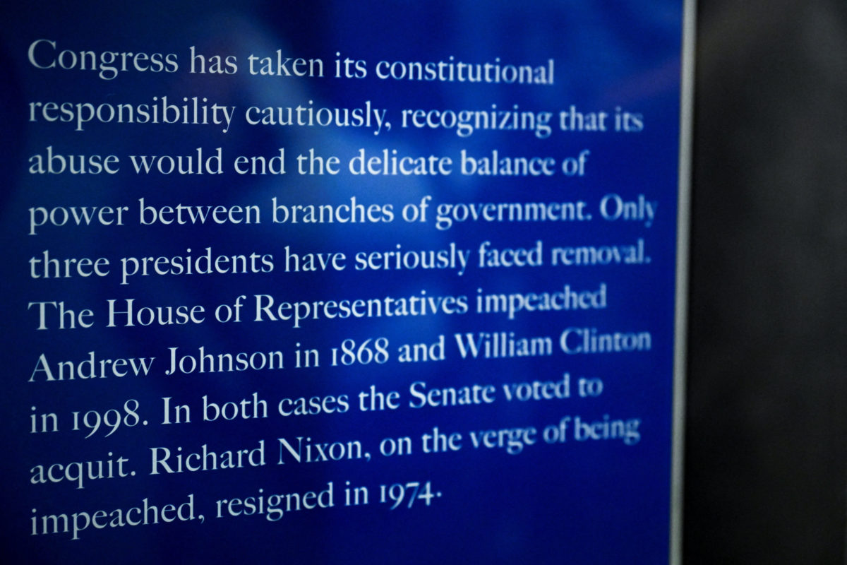 Smithsonian removes Trump from an exhibit’s impeachment display, but ...