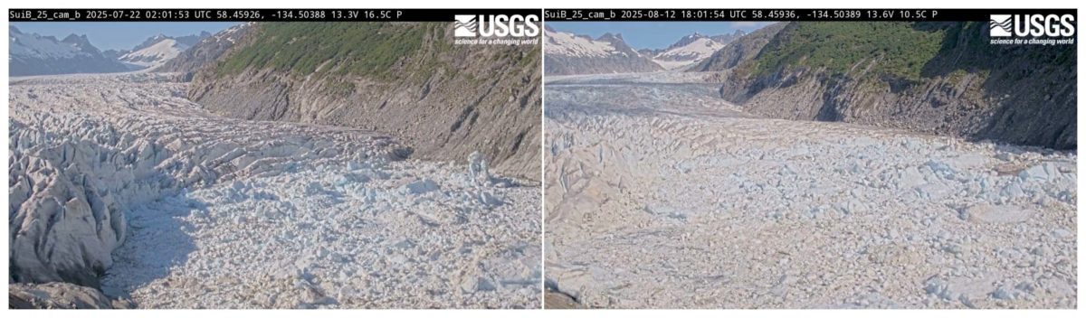 Floodwaters from Mendenhall Glacier near Juneau break record levels and ...