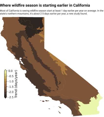 New study shows how climate change is driving wildfire season to start ...