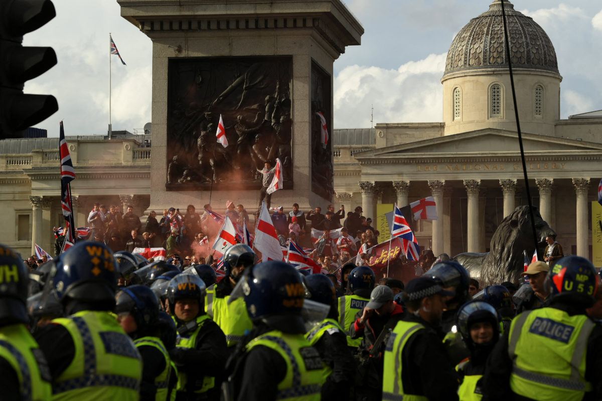 London protest organized by far-right activist exceeds 100,000 as ...