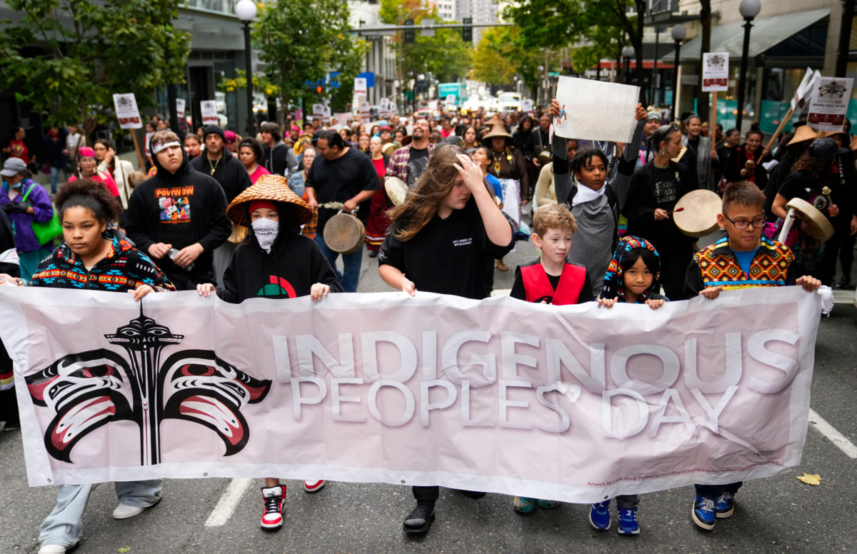 Some Indigenous Peoples Day events strike conciliatory tone as Trump ...