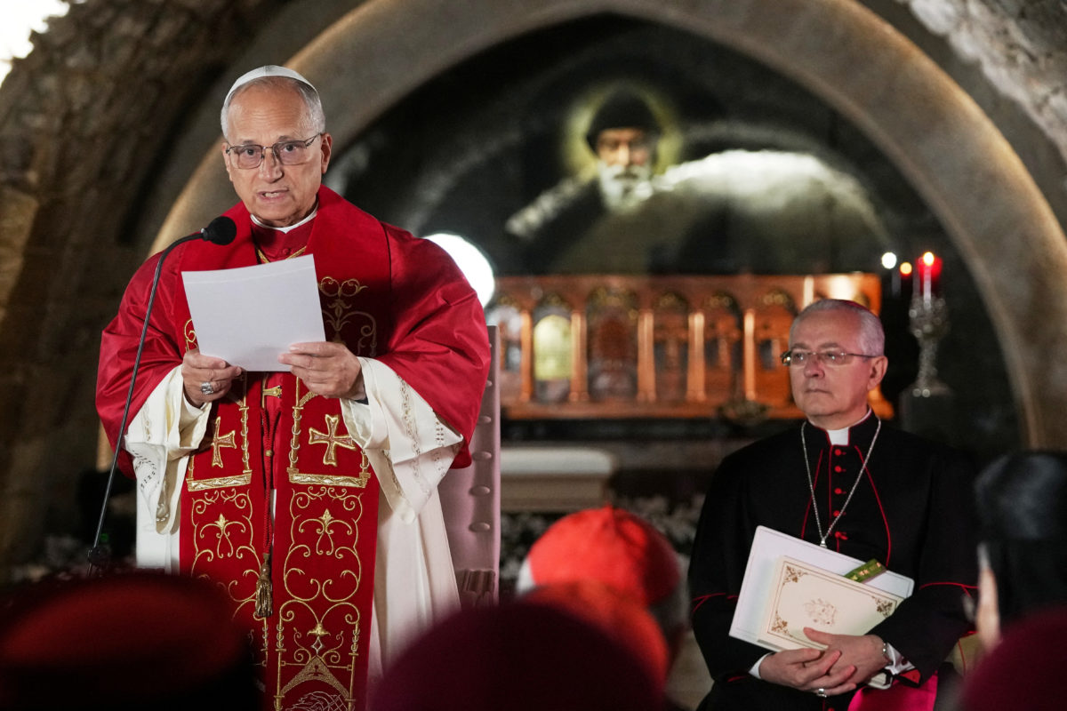 Pope Leo XIV prays for peace at tomb of Lebanese saint revered by ...