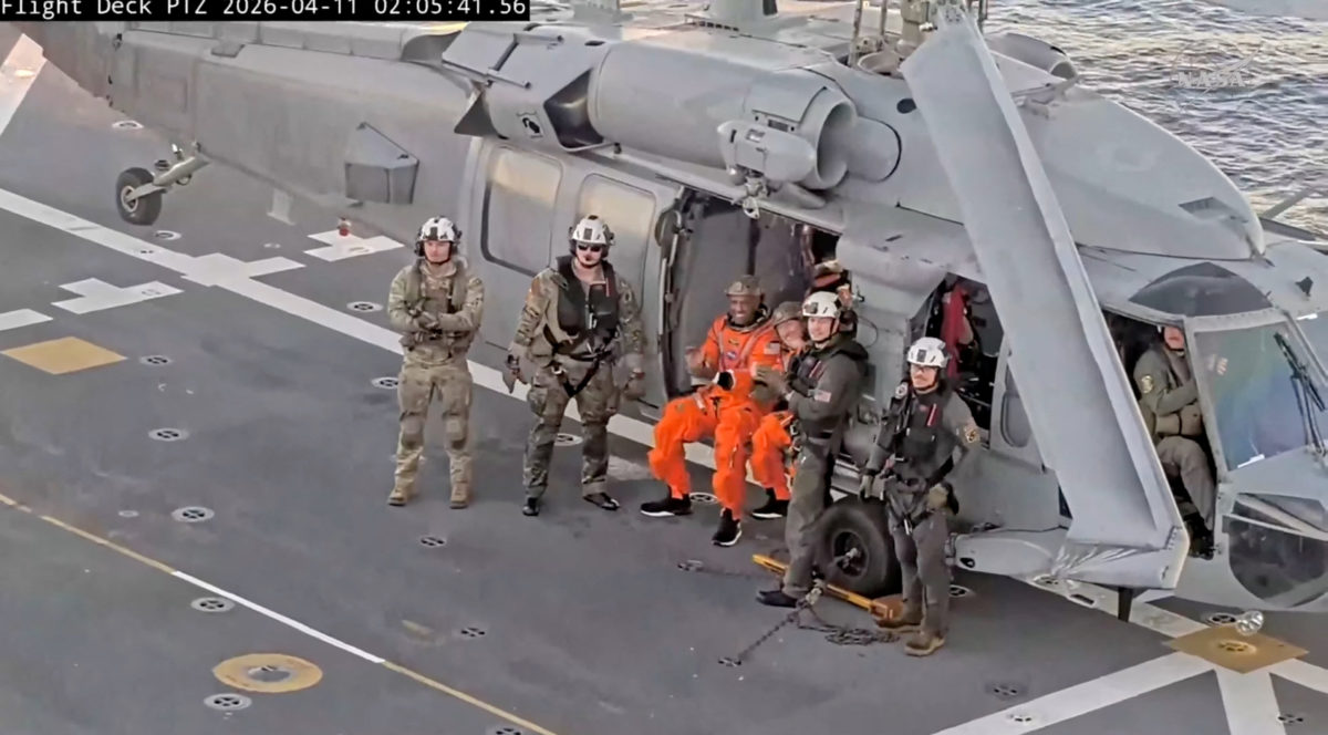 WATCH: Artemis II crew splashes down on Earth after historic trip ...